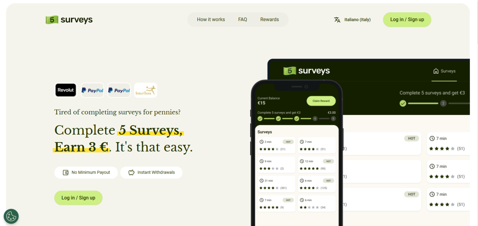 Is Five Surveys Legit? Honest five surveys Review (2026)